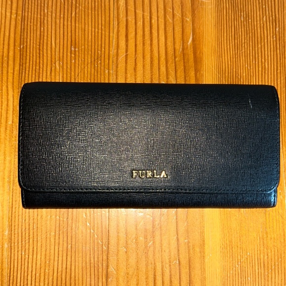 Furla | Bags | Furla Wallet Long Black | Poshmark